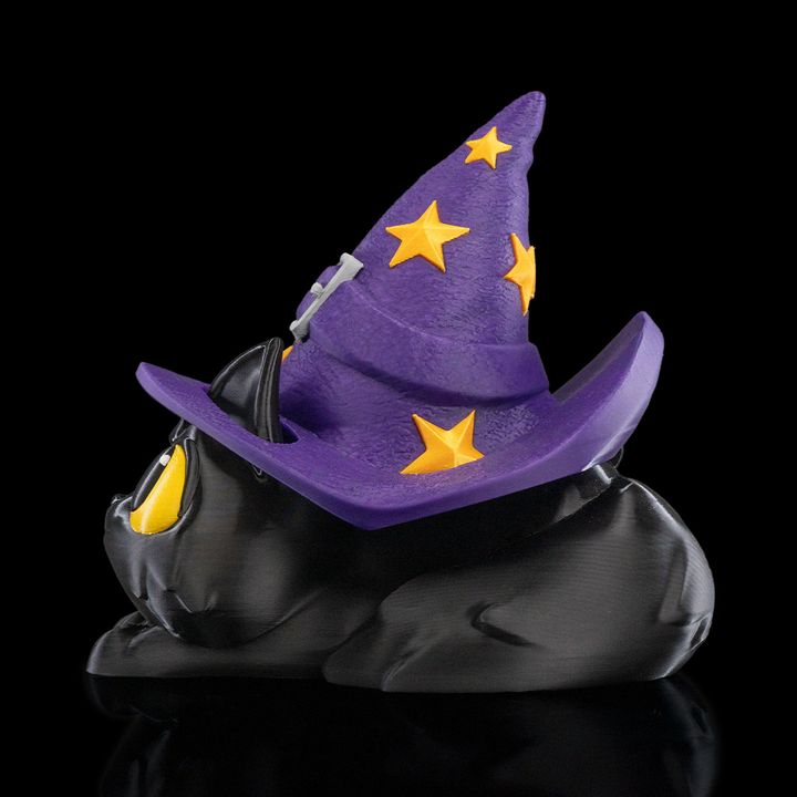 3D Printable Witch Kitty Candy Holder by Stlflix